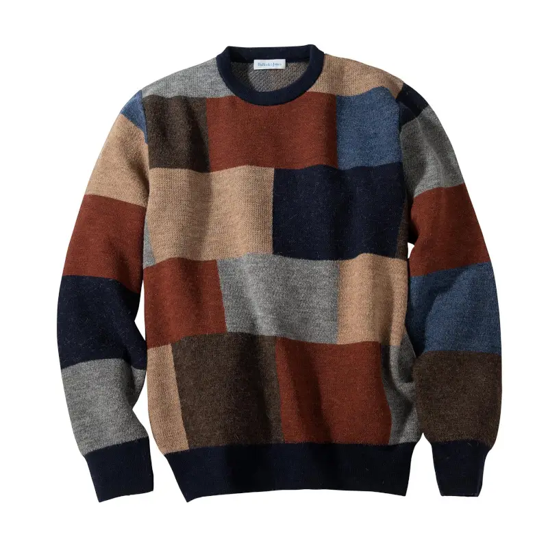 Archer Color Block Crewneck | Bullock & Jones