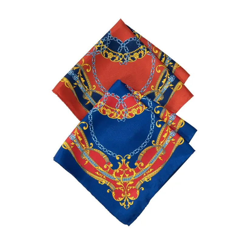 Chain Link Pocket Squares | Bullock & Jones