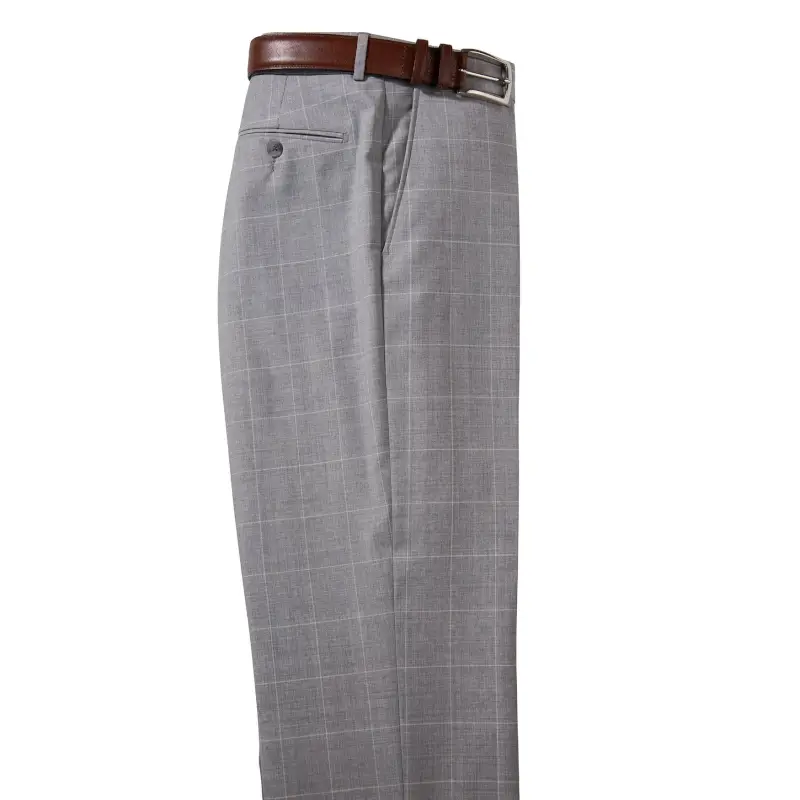 Evans Windowpane Slacks | Bullock & Jones