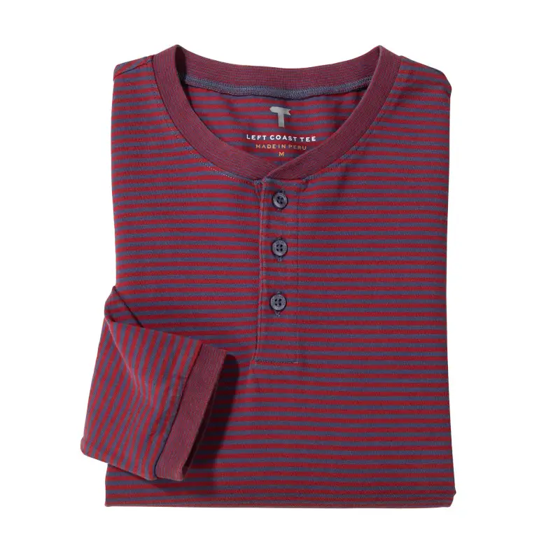 Pacific Edge Stripe Henley Pullovers | Bullock & Jones